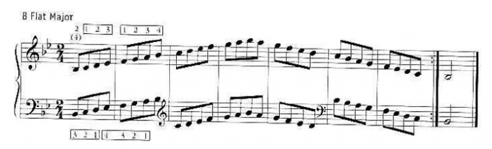 Bb major scale – Class Piano - Eastman School of Music