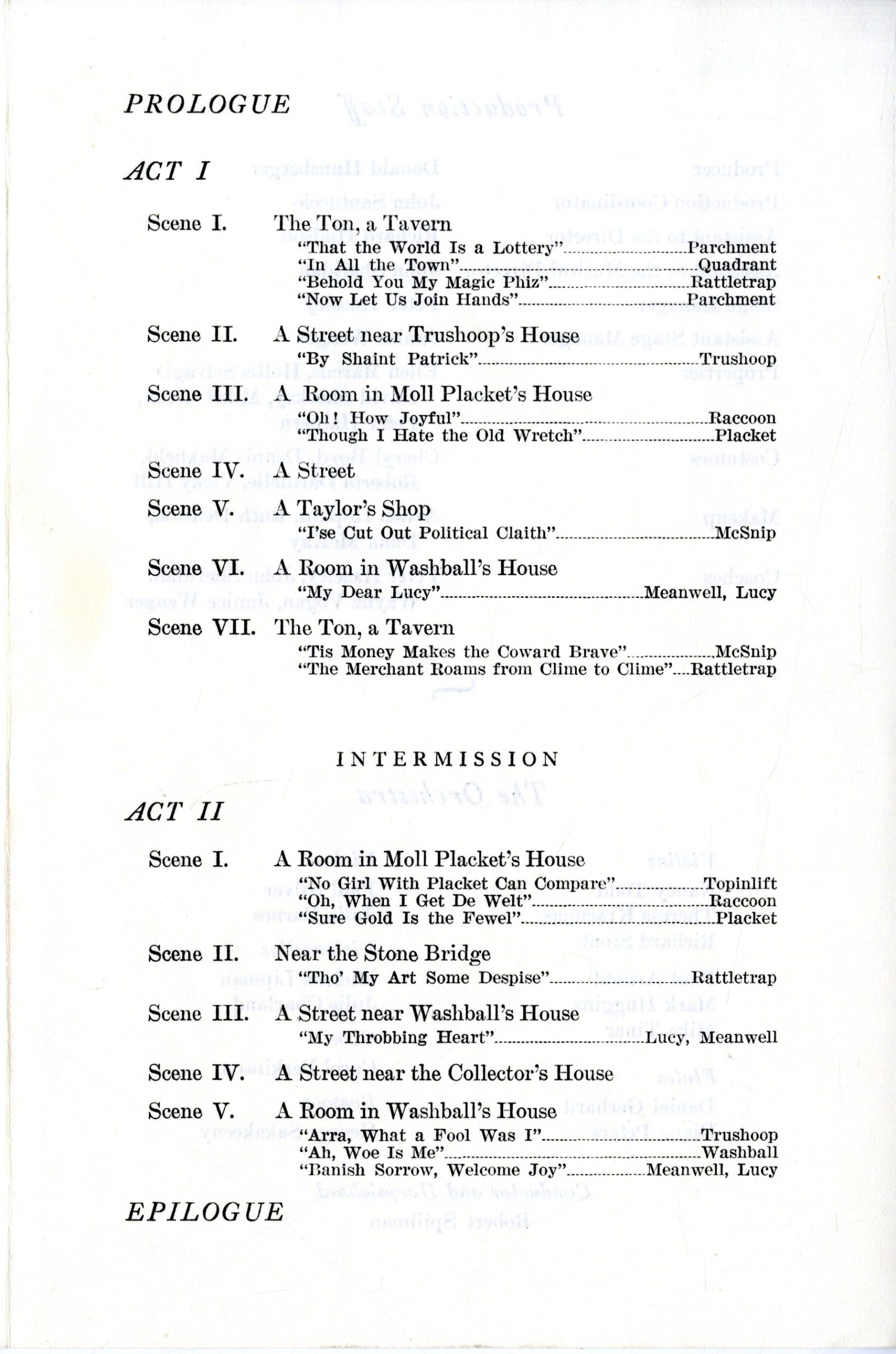 Oct 24th-30th: Reconstruction of ballad opera The Disappointment (1767 ...
