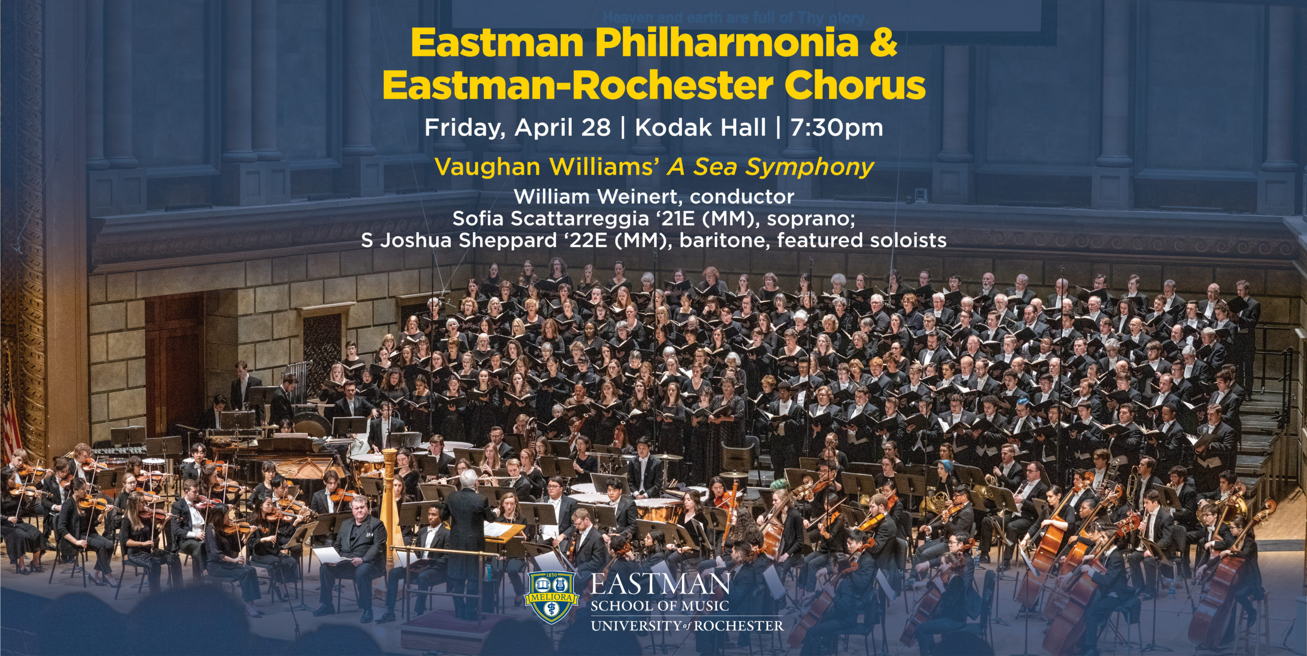 Eastman School of Music Presents Vaughan Williams’ “A Sea Symphony” on April 28, 2023 – Eastman ...